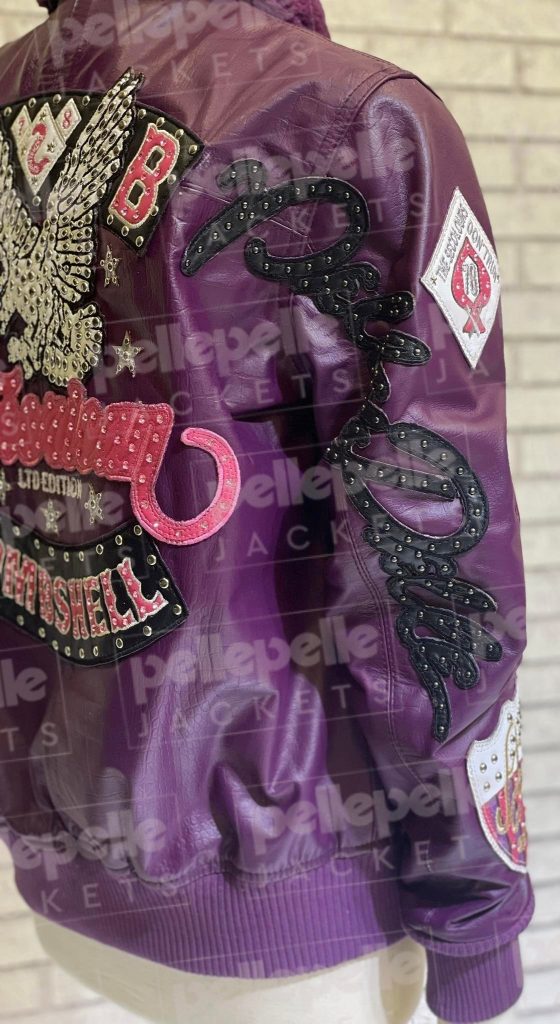 American Bruiser Purple Bombshell Pelle Pelle Jacket - PPJ