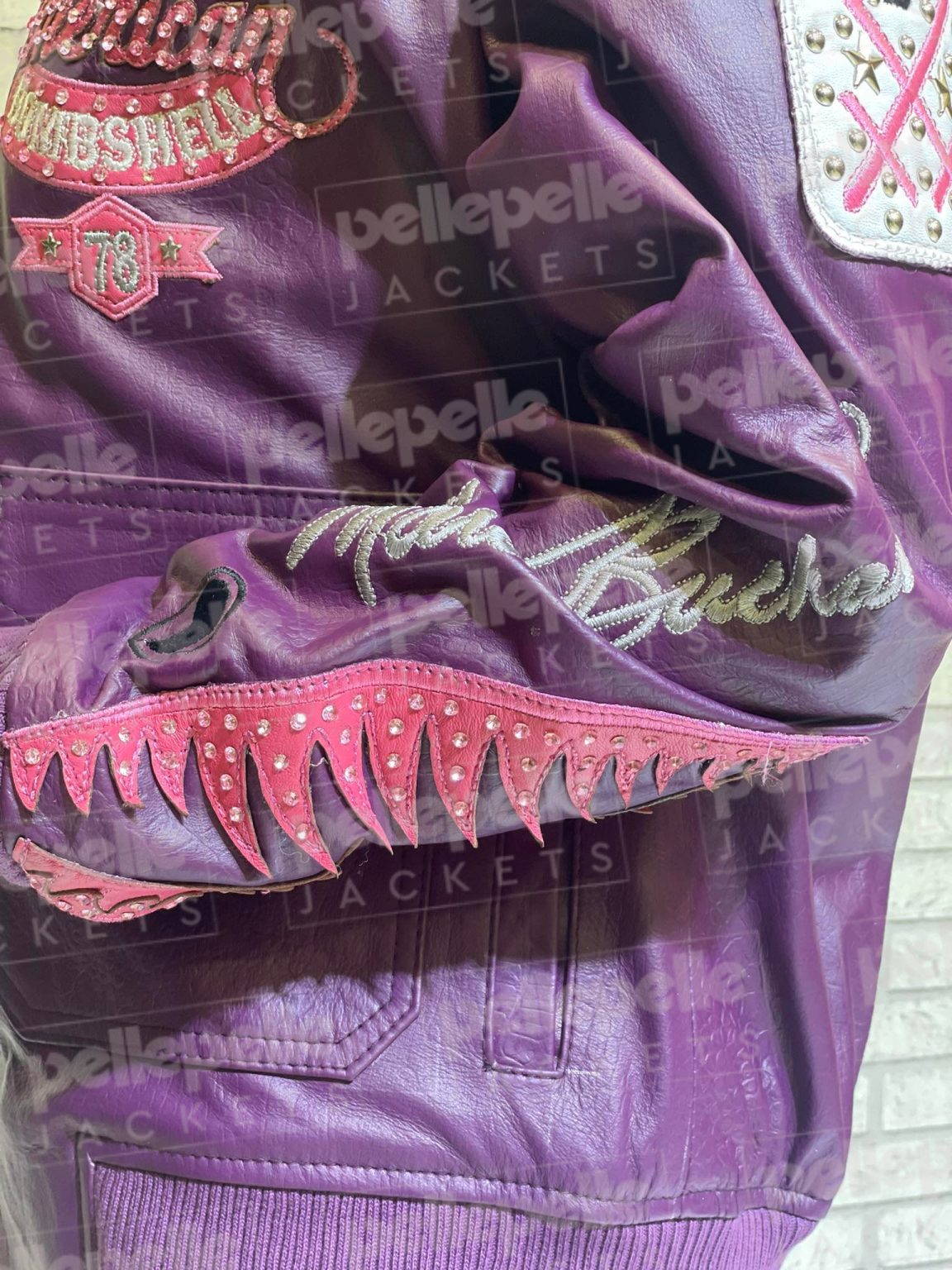 American Bruiser Purple Bombshell Pelle Pelle Jacket - PPJ